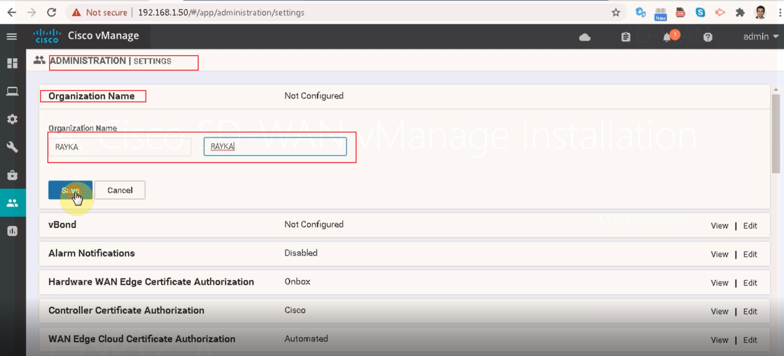 4. cisco SD-WAN vManage Installation and Configurationn (20.3.4 ...