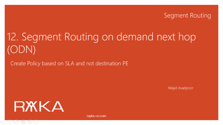 Segment Routing - RAYKA (are you a network engineer?)
