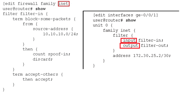 23. Juniper Firewall Filter Configuration Example - RAYKA (are you a ... 23. Juniper Firewall Filter Configuration Example - RAYKA (are you a ...