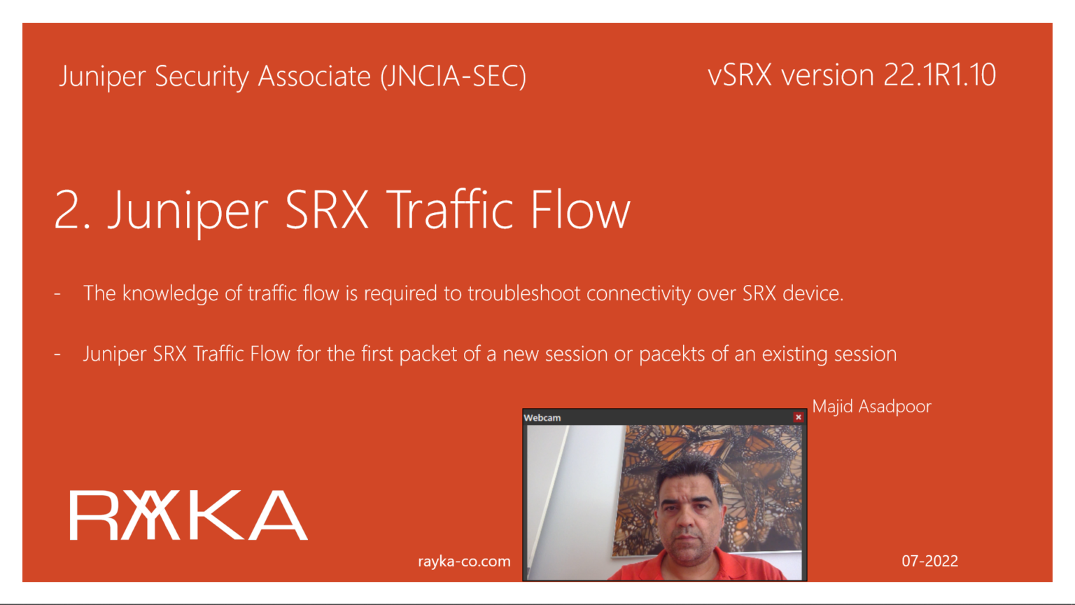 Juniper Security Associate (JNCIA-SEC) based on vSRX version 22.1R1.10 ...
