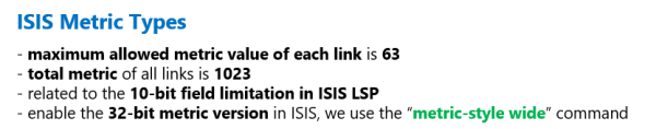 10. ISIS Metric and Metric Types - RAYKA (are you a network engineer?) 10. ISIS Metric and Metric Types - RAYKA (are you a network engineer?)