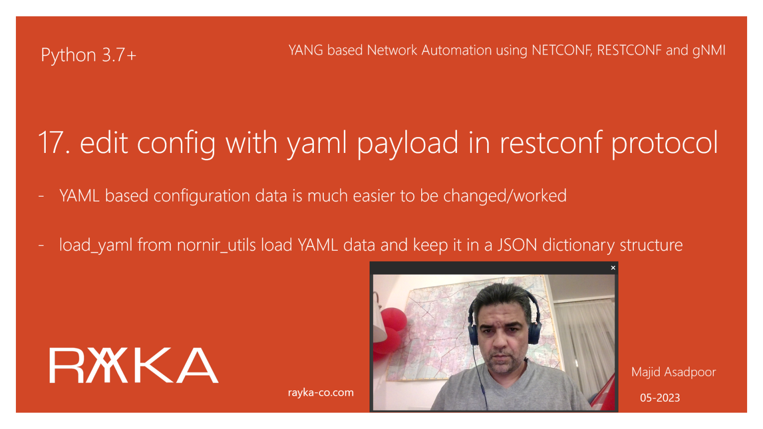 YANG based Network Automation using NETCONF RESTCONF gNMI YANG based Network Automation using NETCONF RESTCONF gNMI