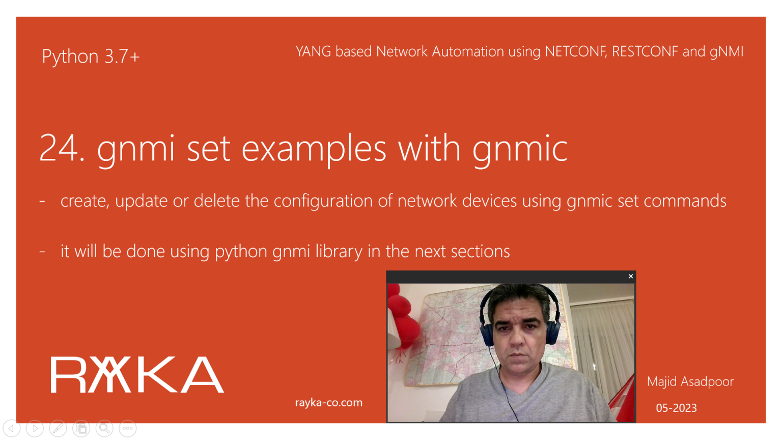 YANG based Network Automation using NETCONF RESTCONF gNMI YANG based Network Automation using NETCONF RESTCONF gNMI